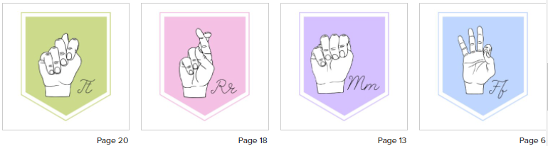 American Sign Language ASL Banner Sign Bunting Welcome Alphabet Pastel ...